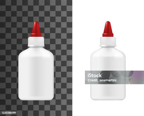 슈퍼 접착제 흰색 플라스틱 병 패키지 모형 풀 문구류에 대한 스톡 벡터 아트 및 기타 이미지 풀 문구류 3차원 형태 병 Istock