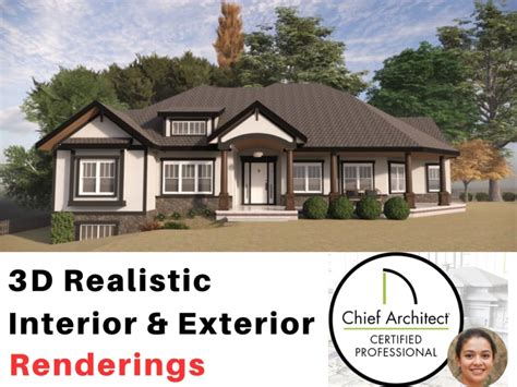 Realistic Interior And Exterior Renderings In Chief Architect Archicad