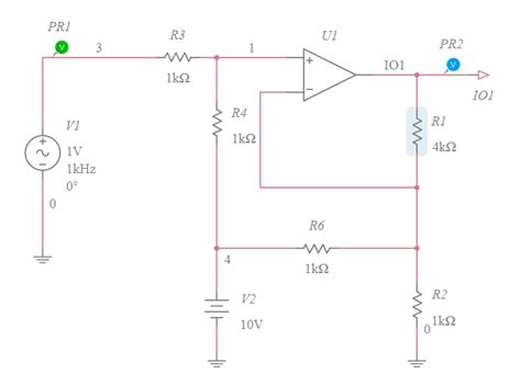 Basic Single Rail Op Amp 5 Multisim Live