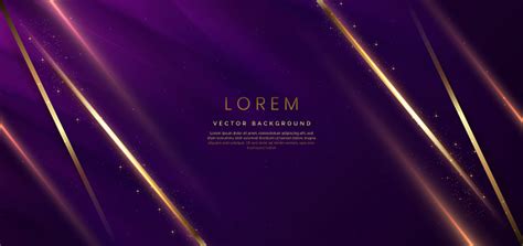 추상적 인 배경 럭셔리 다크 퍼플 우아한 기하학적 대각선과 금 조명 효과와 텍스트를위한 복사 공간으로 반짝입니다 증명서에 대한 스톡 벡터 아트 및 기타 이미지 Istock