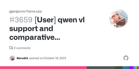 User Qwen Vl Support And Comparative Performance Vs Llava · Issue