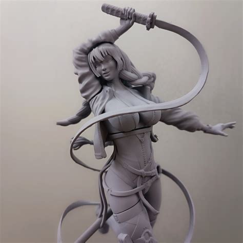 Kanroji Mitsuri Cyberpunk Kimetsu No Yaiba 3d Model 3d Printable