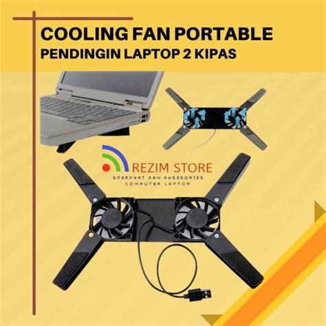 Coller Cooling Pad Laptop Notebook Lipat Portable X Stand Pendingin