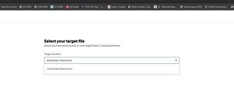 Gov Data Shuttle Sharepoint Target Sheet Option Smartsheet Community