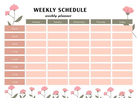 Premium Vector Blue School Theme Class Schedule Colours Clip