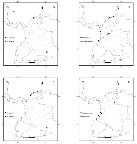 Distribution Of Macrobrachium Species For Colombia A M Faustinum De Download Scientific