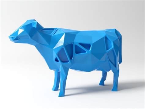 Polygon Cow 3d Model 3d Printable Cgtrader