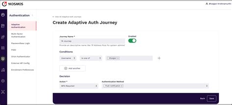 Adaptive Authentication 1kosmos Product Documentation