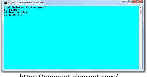 How To Create A Game Using Notepad Pinoytut