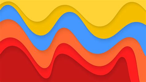 Abstract Colorful Waves Shape Papercut Style Background 18990199 Vector Art At Vecteezy