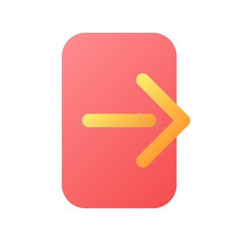 Logout Pixel Perfect Flat Gradient Color Ui Icon Stock Vector Illustration Of Application