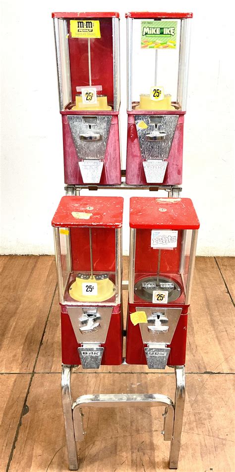 Lot Vintage Coin Op Candy Dispensers