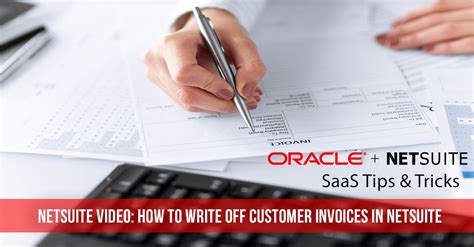 NetSuite Video Tutorial How To Write Off Customer Invoices In NetSuite