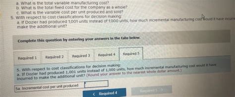 Solved Problem 1 24 Algo Different Cost Classifications