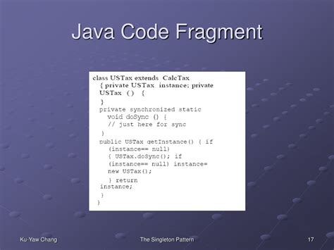 ppt chapter 21 the singleton pattern powerpoint presentation free download id 517684