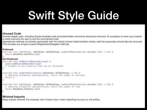 Ios Best Practices Swift Code Style