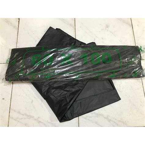 Jual Kantong Plastik Hitam Besar High Quality 60x100 Tebal 0 5mm 12