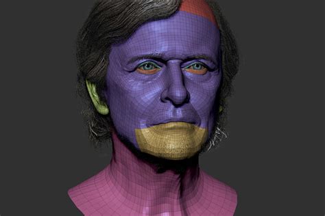 Download Rutger Hauer 3d Blue Face Wallpaper