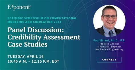 exponent on linkedin fda mdic symposium on computational modeling and
