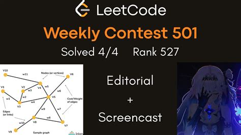 Leetcode Weekly Contest 501 Editorial Screencast Mid Youtube