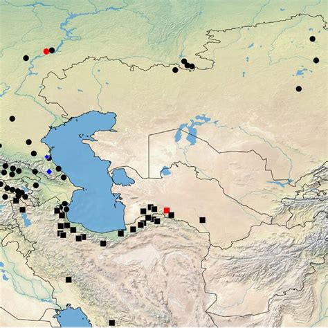 Map Showing Distribution Of Dyspessa Salicicola Species Group Download Scientific Diagram
