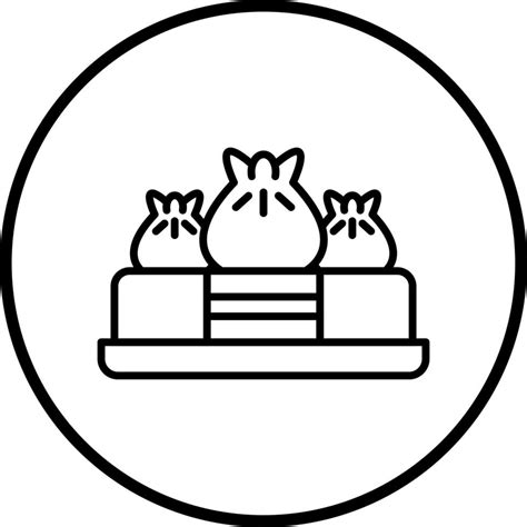 Dim Sum Vector Icon Style 22113563 Vector Art At Vecteezy