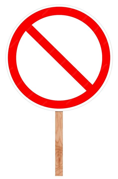 Premium Photo Prohibitory Traffic Sign Blank