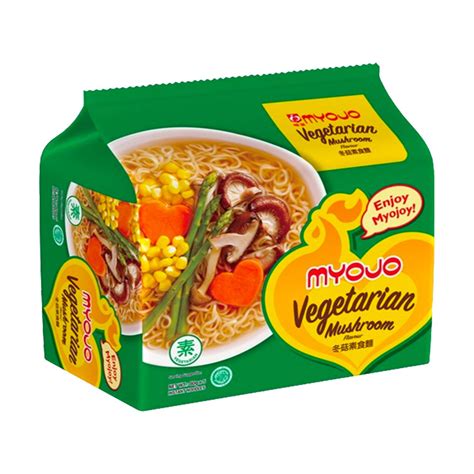 Myojo Instant Noodles Vegetarian Mushroom 5 X 80g