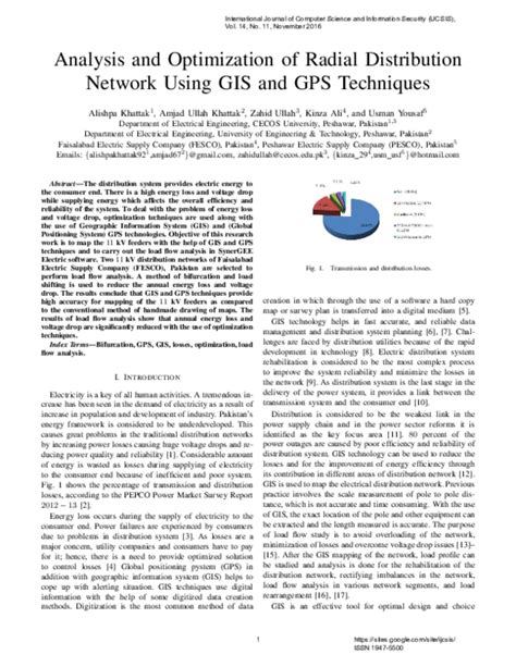 pdf analysis and optimization of radial distribution network using