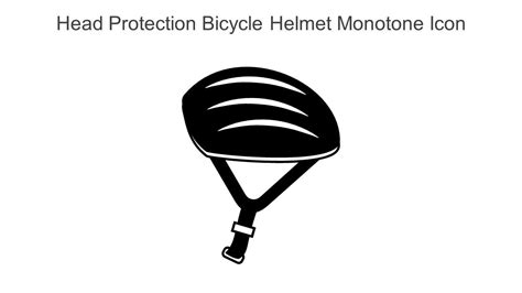 Head Protection Bicycle Helmet Monotone Icon In Powerpoint Pptx Png And Editable Eps Format PPT