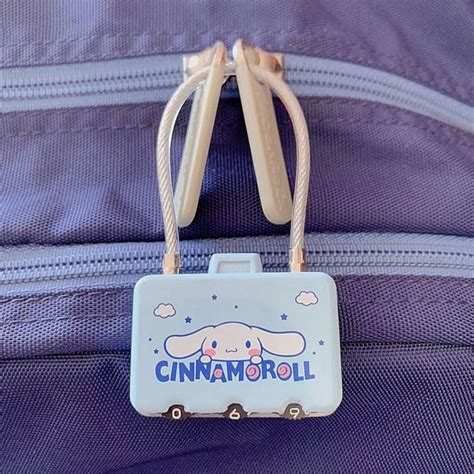 Maddox8 Anti Theft Toolbox Baggage Kuromi Ktcat Gym Drawer Lock Trolley Case Cinnamoroll