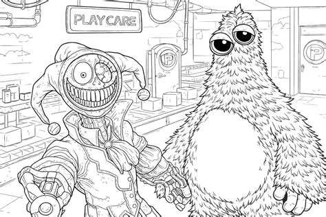 Dibujo Para Colorear Poppy Playtime 5 Chum Chompkins El Prototipo 2