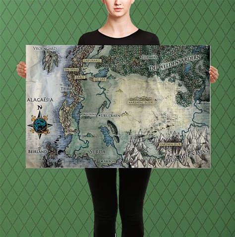 Complete Map Of Alagaesia Eragon Inheritance Cycle Inspired Custom