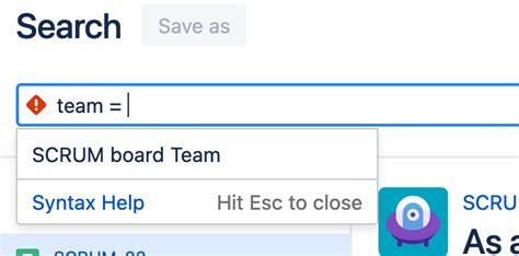 Unable To Find A Team When Using The Team Jql Function In The Jira Search Page Advanced
