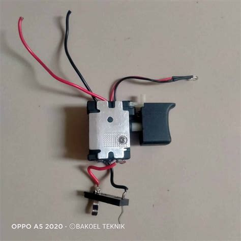 Spartpart Switch Saklar Tombol Triger Mesin Bor Baterai Cordless V V V Saklar Bor Cas