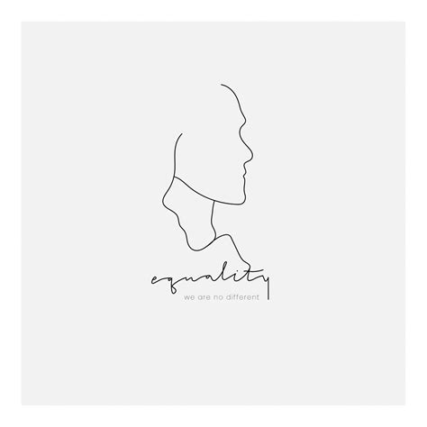 Gender Equality Line Art Poster Premium Photo Rawpixel