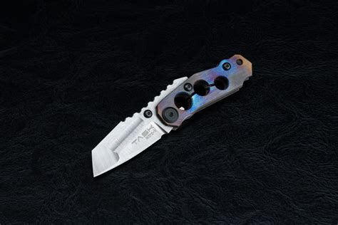 Tasknives Custom Works Atom Custom Friction Folder Satin Blade W Heat Treatment Speedhole
