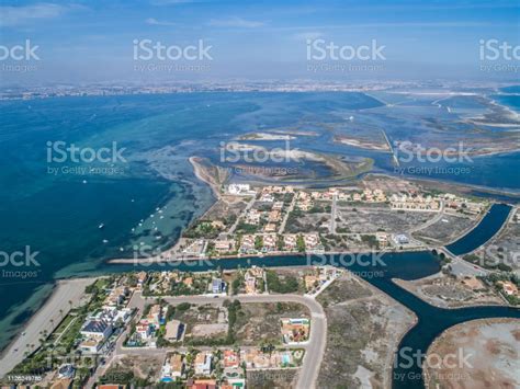 건물 별장 및 지중해와 3 월 Menor 카르타헤나 코스타 블랑 카 스페인 2 사이 라 만화의 자연 침에 해변의 공중 사진 0