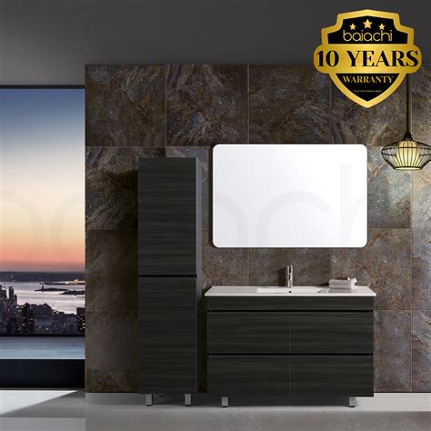 Vellena 1200mm Pvc Water Proof Empire Oak Bathroom Vanity Cabinet Baiachi