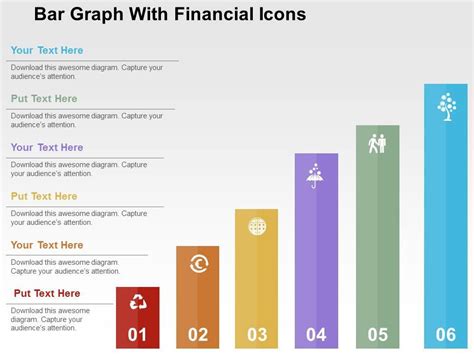 Bar Graph With Financial Icons Flat Powerpoint Design Templates PowerPoint Slides PPT
