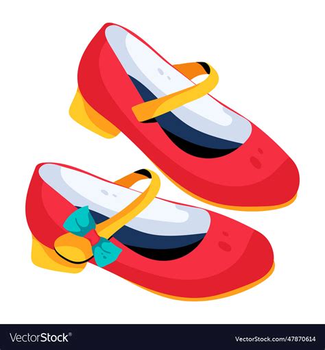 Girl Shoes Royalty Free Vector Image Vectorstock