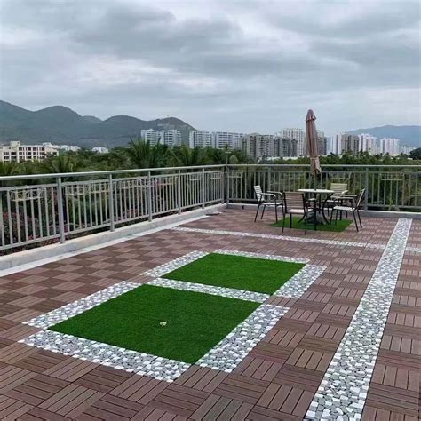 Uv Resistant Durable Anti Fade Waterproof Interlocking Wpc Diy Decking