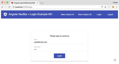 Angular Hide Navbar Menu From Login Page