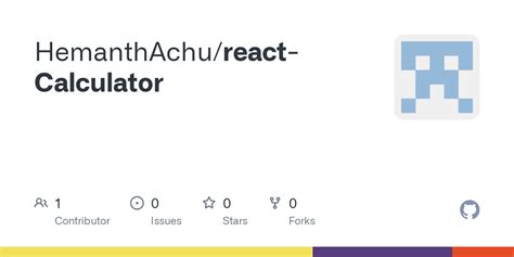 Github Hemanthachureact Calculator