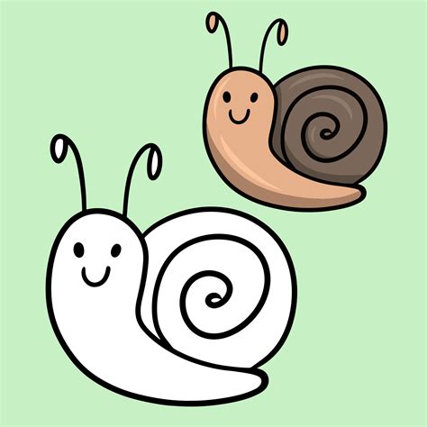 Cartoon Snail Pencil Drawing At Priscilla Loughman Blog