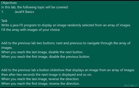 Solved In This Lab The Following Topic Will Be Covered 1 Chegg