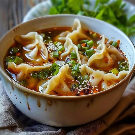 Easy Asian Dumpling Potsticker Soup Globalbitesrecipes
