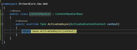 how can i know orchard is about to start a new contentitem creation