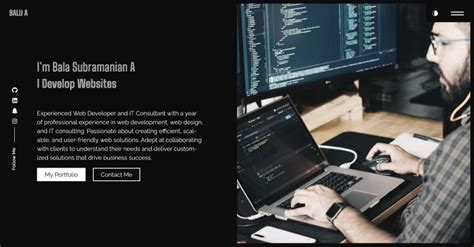 Portfolio Webdevelopment Uiux Design Coding Innovation Bala