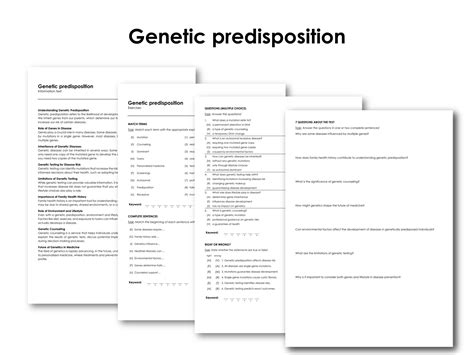 Genetic Predisposition Made By Teachers